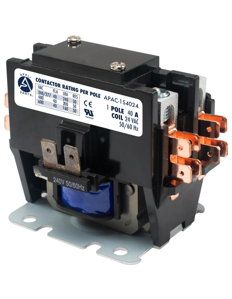 appli-parts-apac-1s4024-heavy-duty-1-pole-with-shunt-contactor-40-amp ...