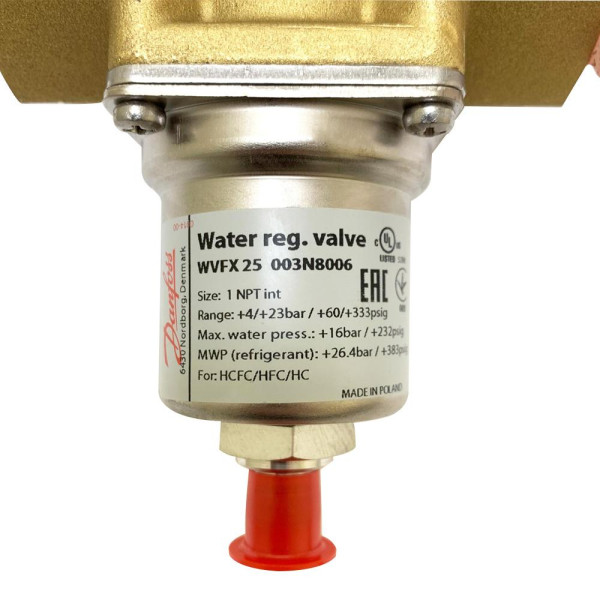 Danfoss Pressure Controlled Water Valves WVFX 25 1x1/4in NPT x Flare ...