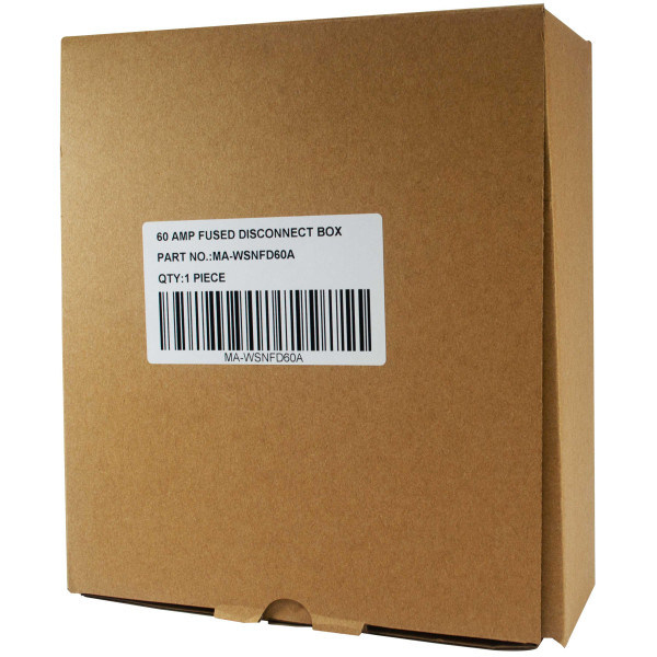 MA-Line MA-WSNFD60A Disconnect Box 60A Non-Fused. UL and CUL Listed 240VAC. Single Phase. NEMA ...